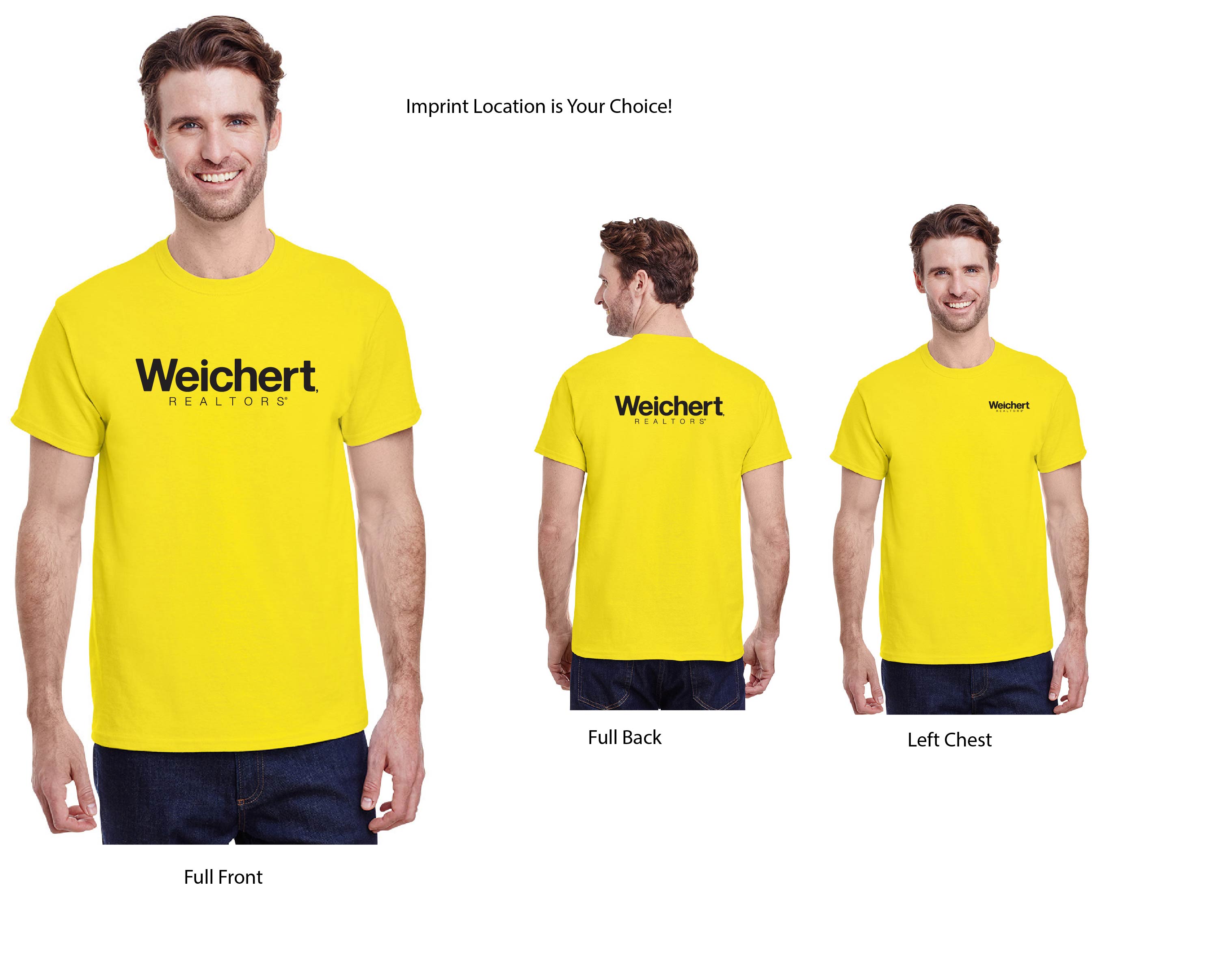 Daisy Yellow T-Shirt - Weichert Logo ONLY - W131 | Weichert