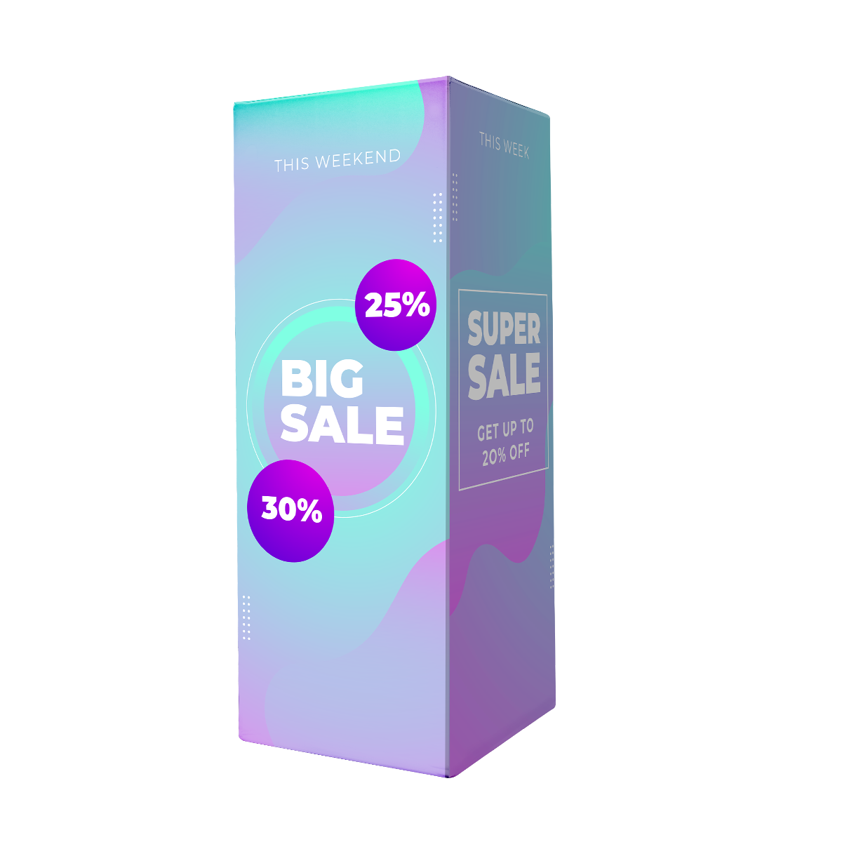 Pop-Up Tower Display - 36"x36"x94"h - TOWD01101 | DMP