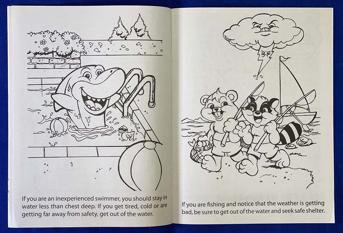 COLORING BOOK - Pool and Water Safety Coloring & Activity Book - 0296 ...