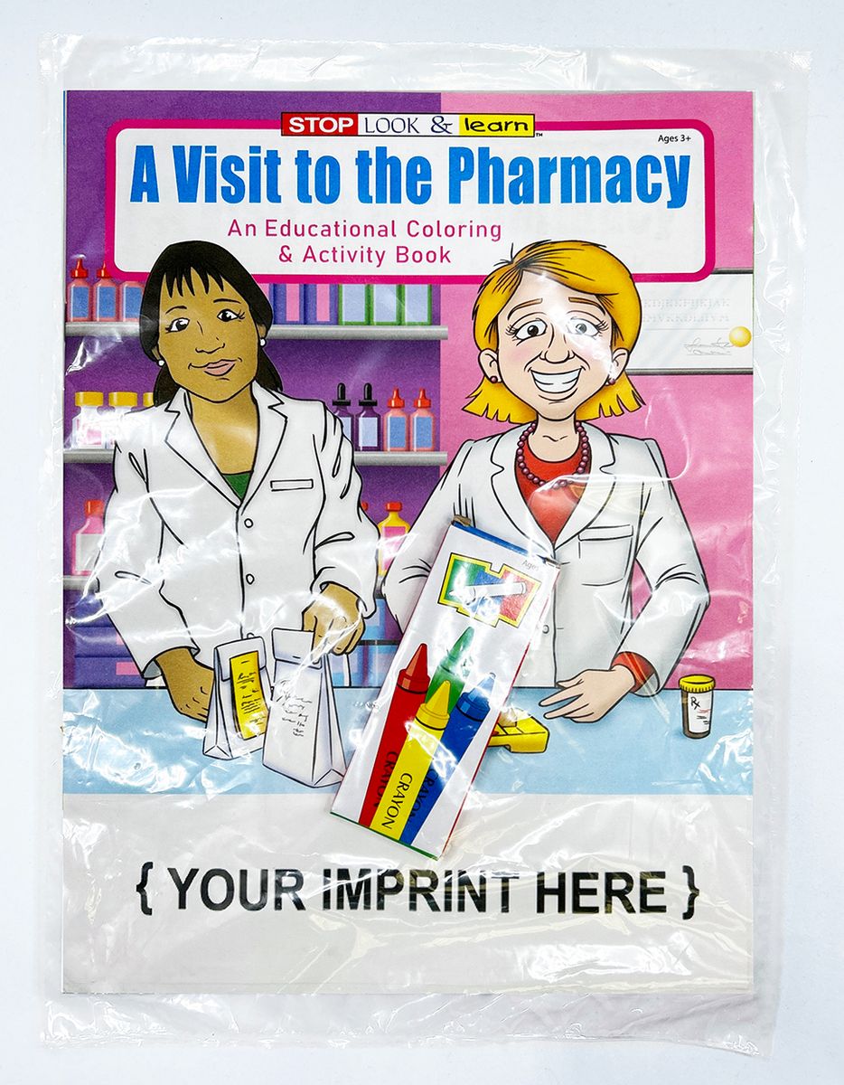 COLORING SET - A Visit to the Pharmacy Coloring Book Fun Pack - 0410-FP ...