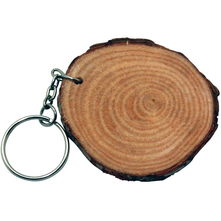 Natural Wood with Rings Keyring - 24356 | ALPI 2020