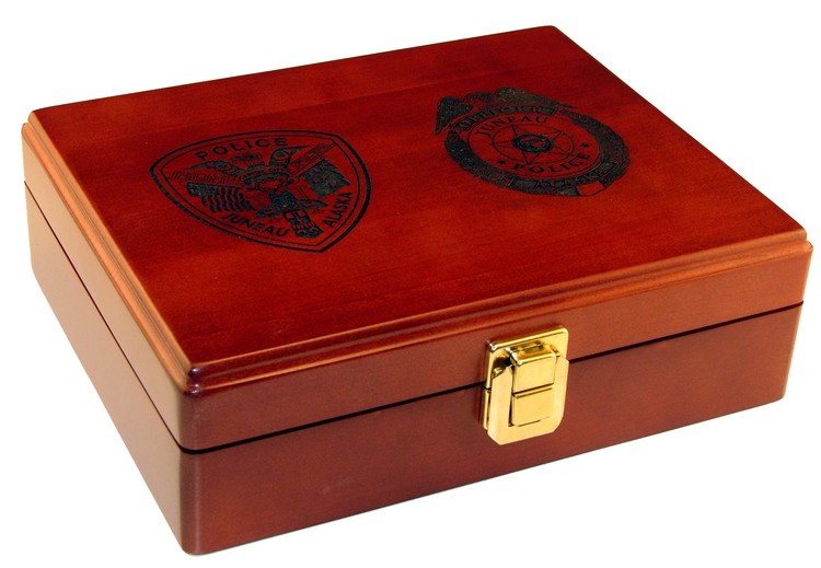 Wood Presentation Box, 10" x 8" x 3" - 1436 | Solid Dimensions