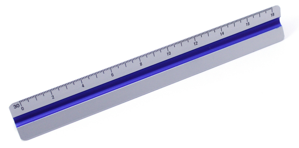 6" Color-Coded Engineer Solid Scale - 3256 | Alumicolor