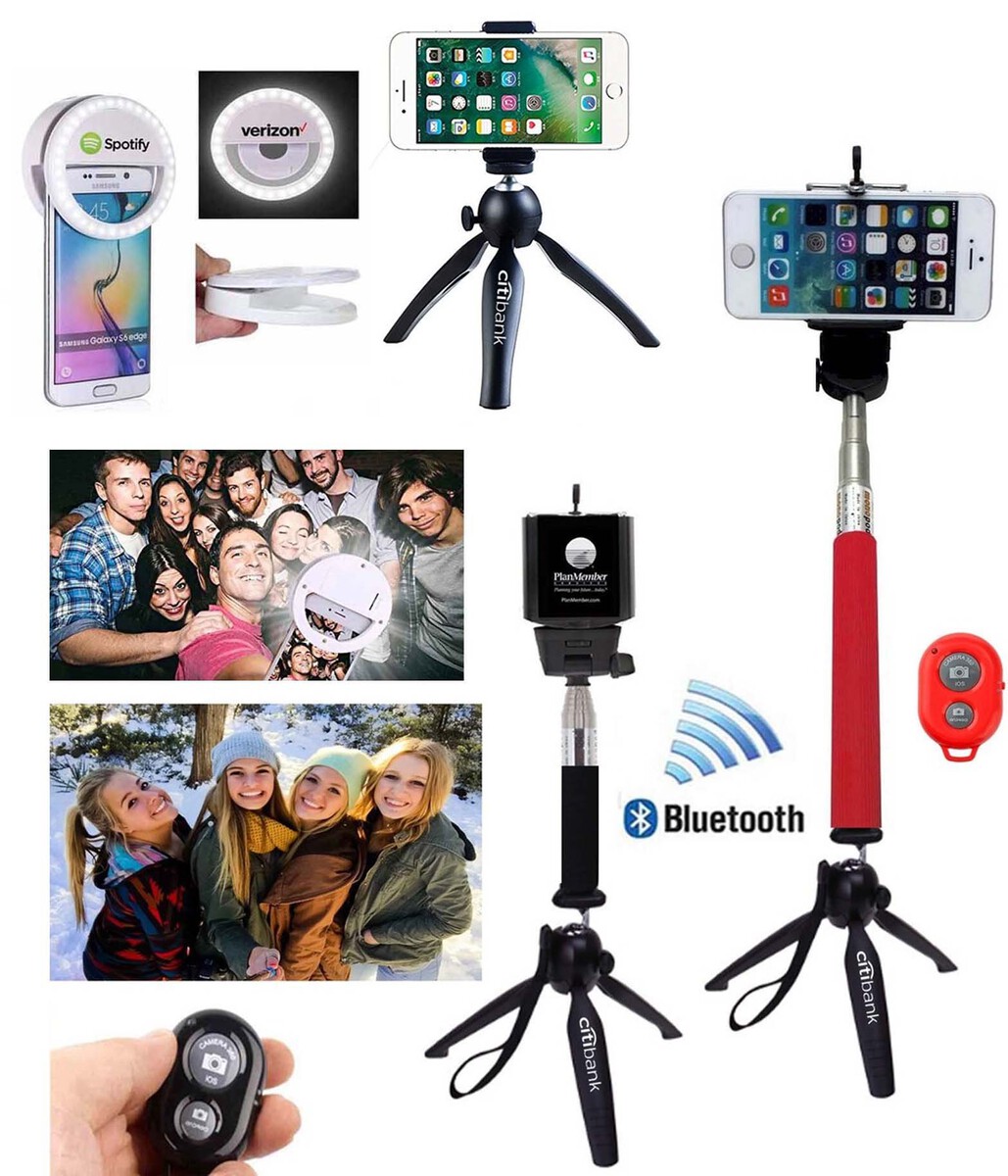 iBank® Selfie Ring Light + Universal Tripod + Selfie Stick + Bluetooth ...