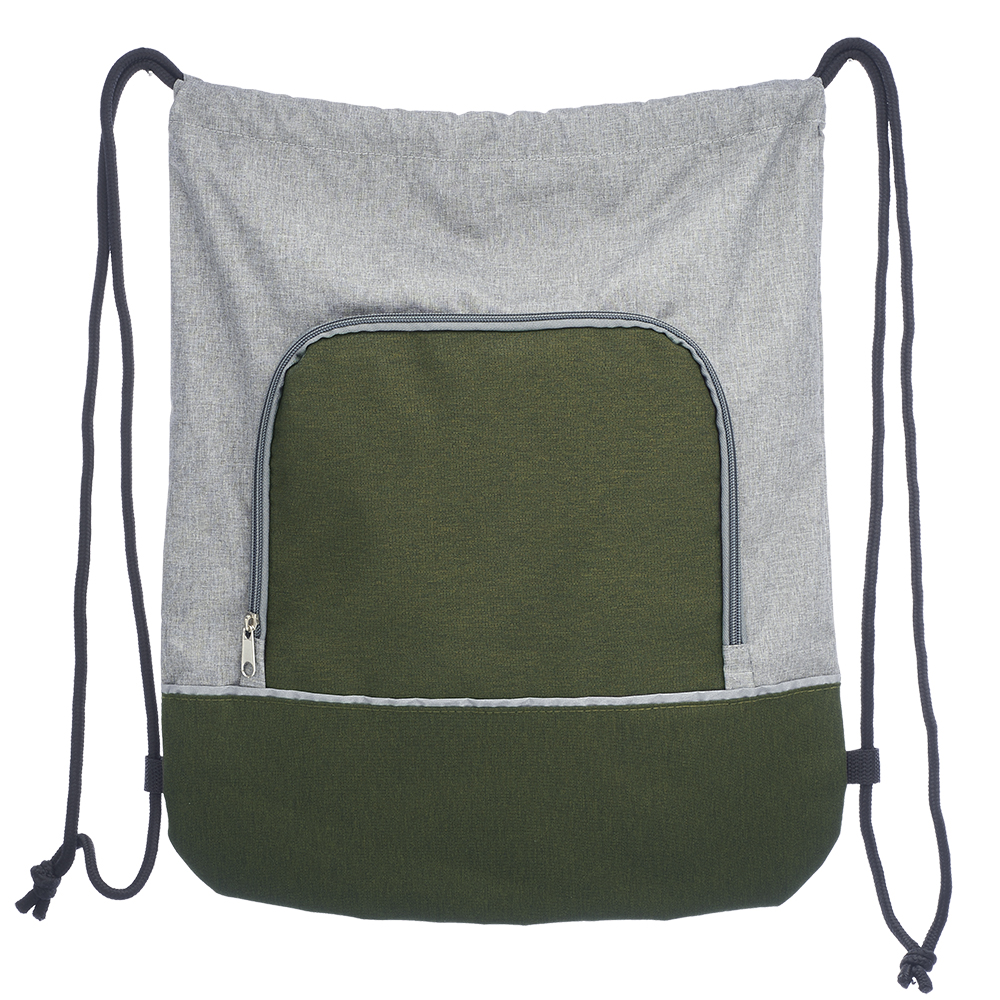 Two Tone Polyester Drawstring Backpack with Reflective Strip - AH386 ...
