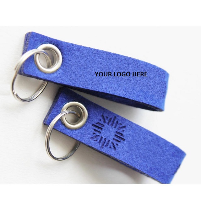 Metal Ring Felt Key Chain - MRFK-001 | www.mcmspecialties.com