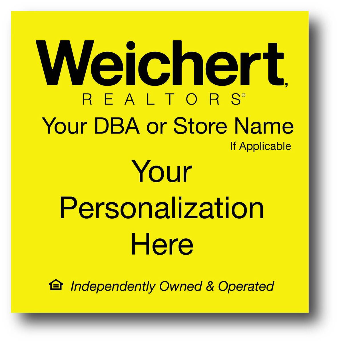 3" x 3" Premium Square Gloss Stickers - W153 | Weichert