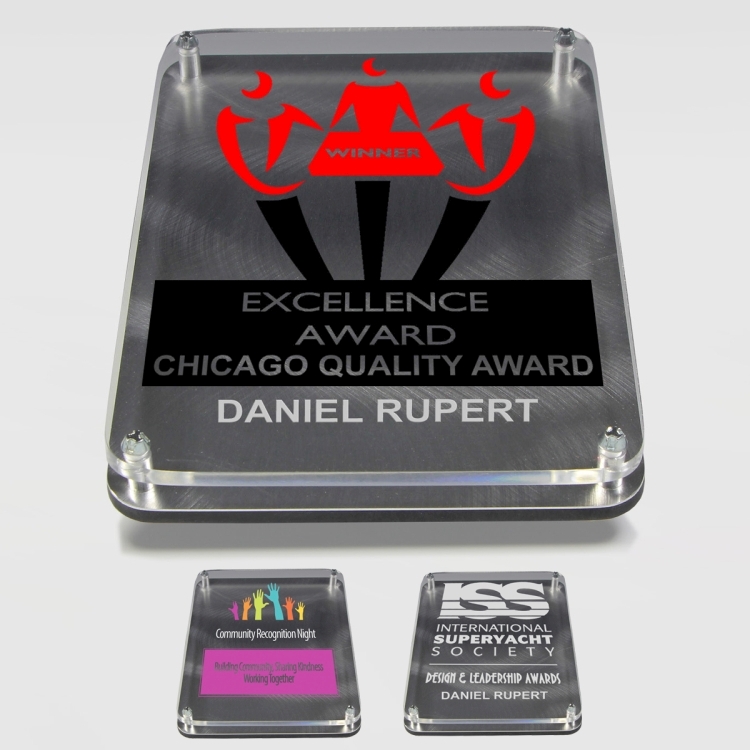 Spirit Floating Awards (5"W x 7"H x 11/18"D) - Screen Printed - 1472S ...