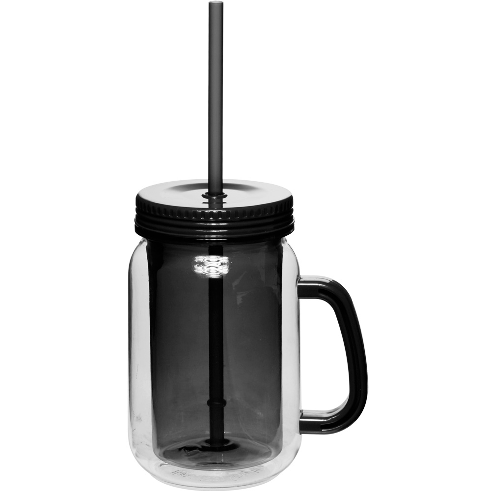 17 oz Double Wall Mason Jar with Handle - HA172 | RFG Line