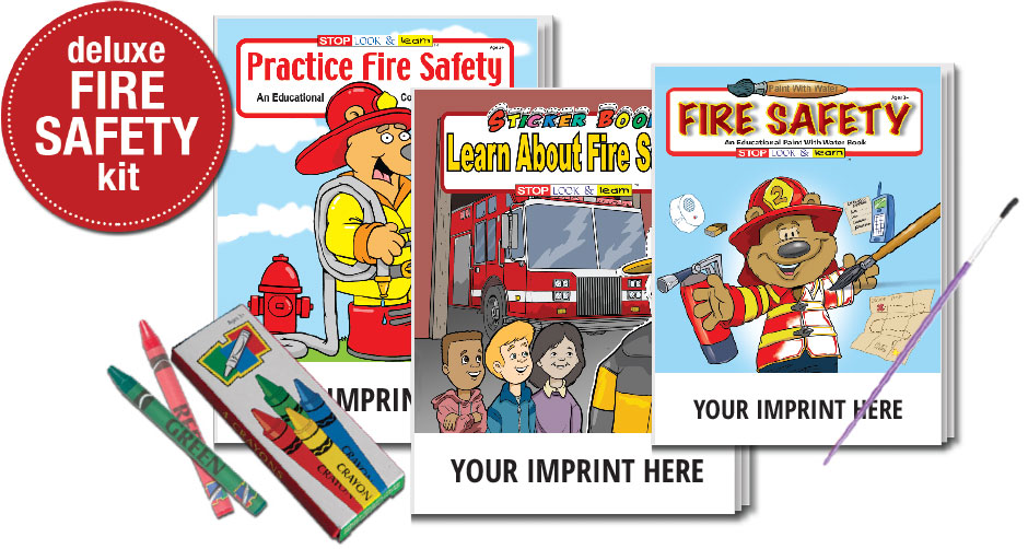 Deluxe Fire Safety Kit - 3002-DK | Coloring Book Solutions