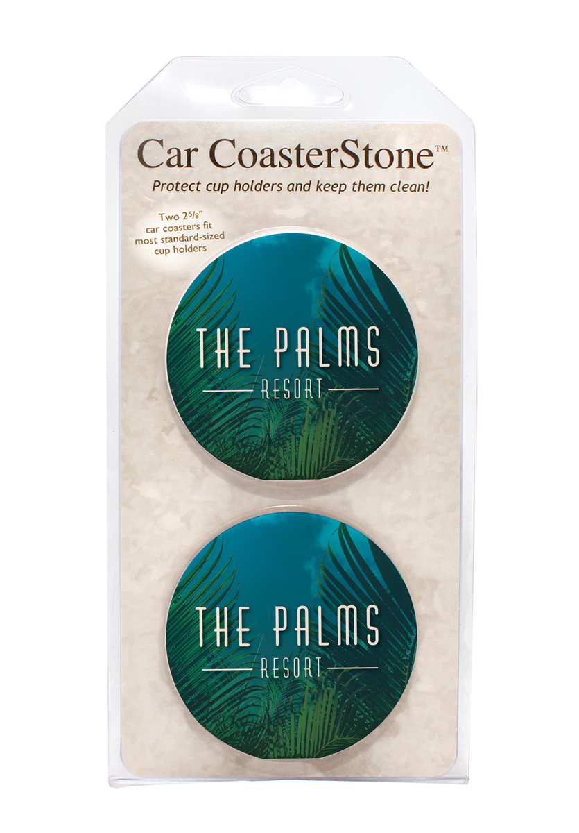 Absorbent Stone Car Coaster - 2 Pack (2 5/8 inch) - CUCR2 | CoasterStone