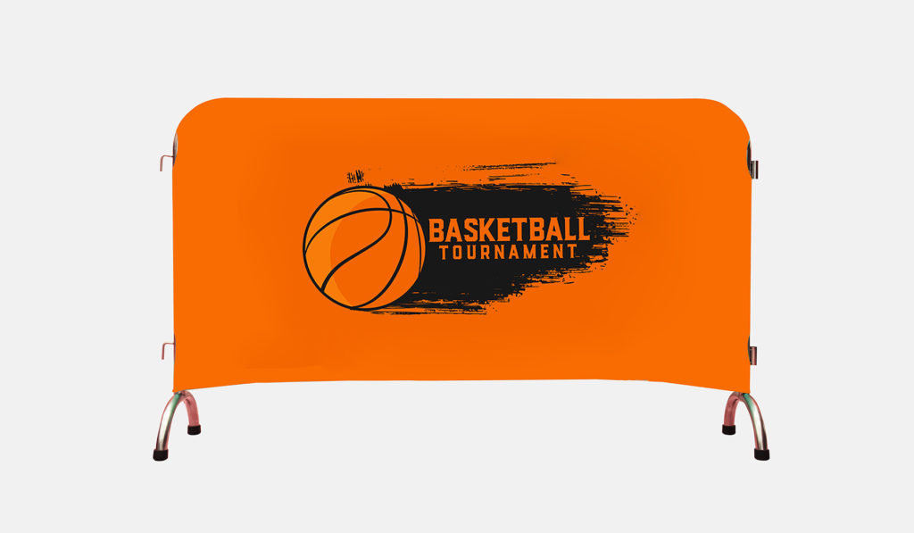 Two-Sided Custom Crowd Barrier Cover - 72"X42" - CBC4272 | DMP