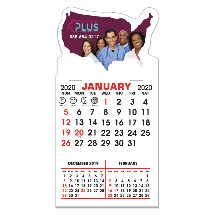 Home | Custom Printed Sticky Adhesive Calendars with Your Company Logo