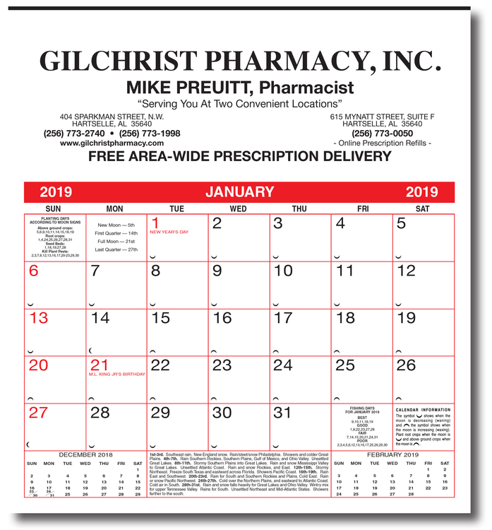 Almanac Calendars | Product Catalog | American Calendar