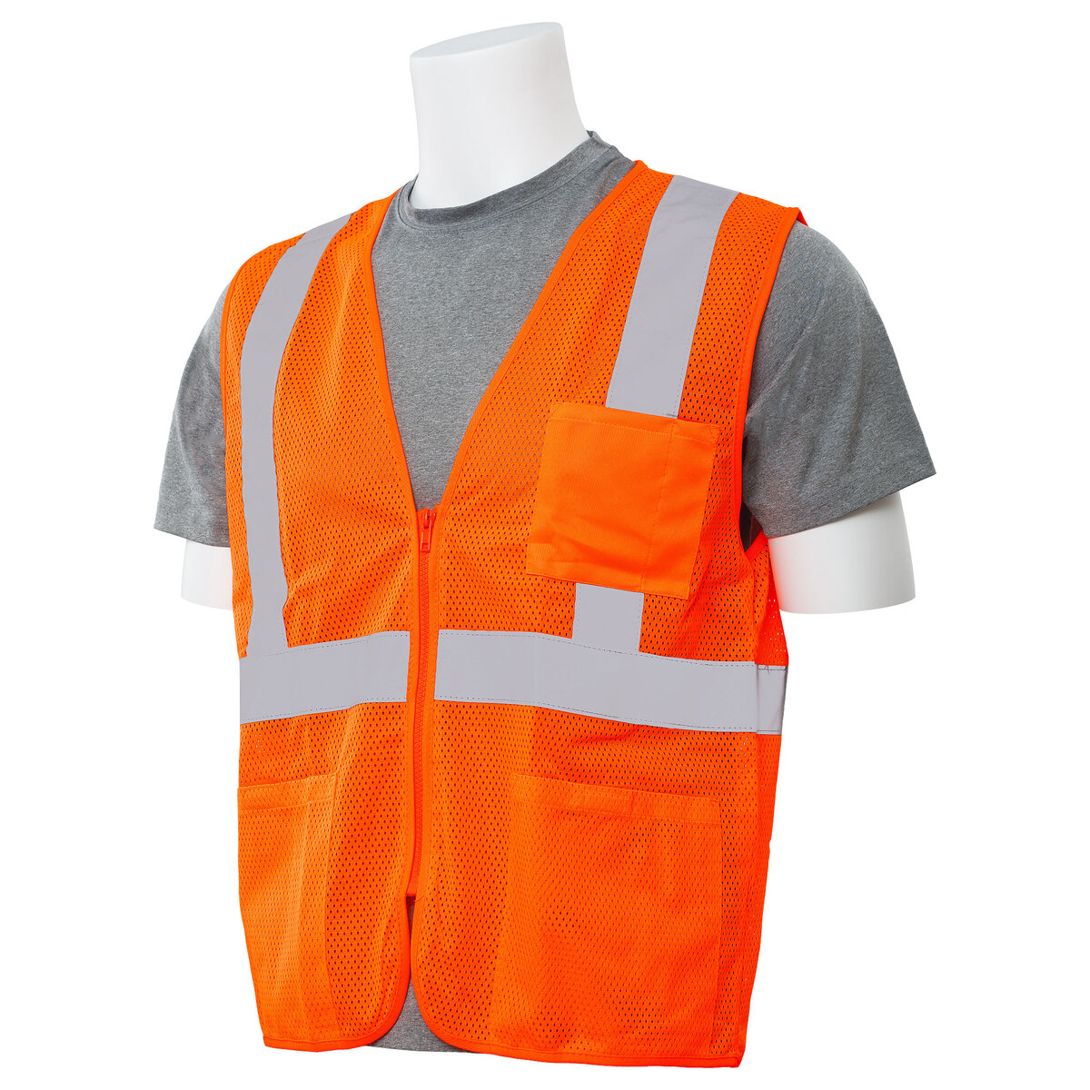 Aware Wear Class 2 Mesh High Visibility Economy Safety Vest W Pockets