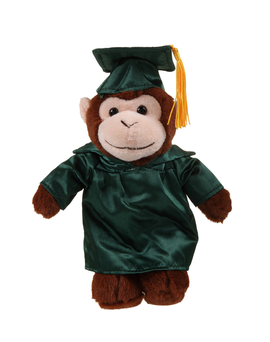 Soft Plush Monkey in Graduation Cap & Gown Stuffed Animal - GS-WA004 ...