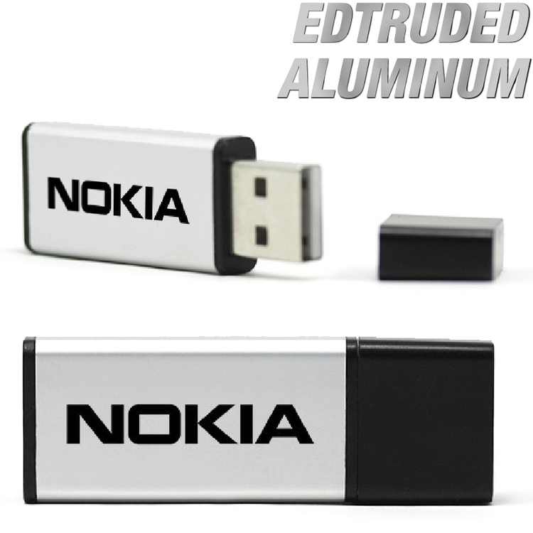 Sumter - Extruded aluminum USB flash drive with plastic cap. - FDM023 ...