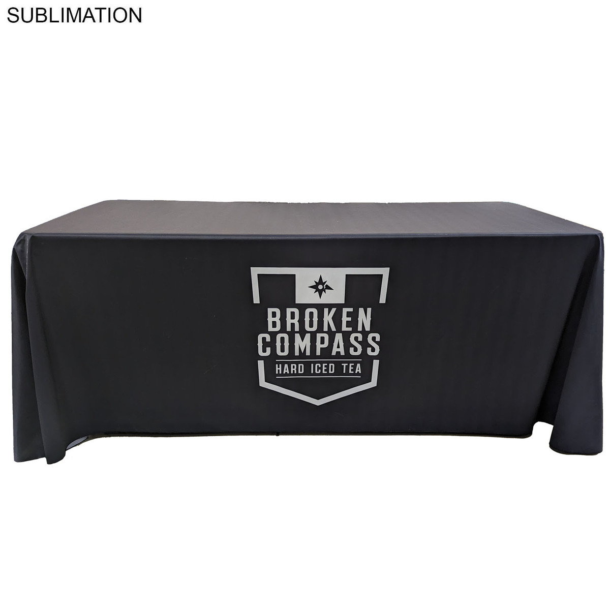 Sublimated PREMIUM Table Cloth for 6' table, Drape style, 4 sided ...