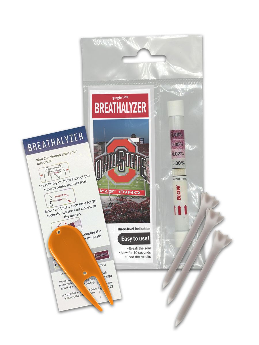 Golfers Single-Use Breathalyzer with Custom Printed Insert - AL05 ...