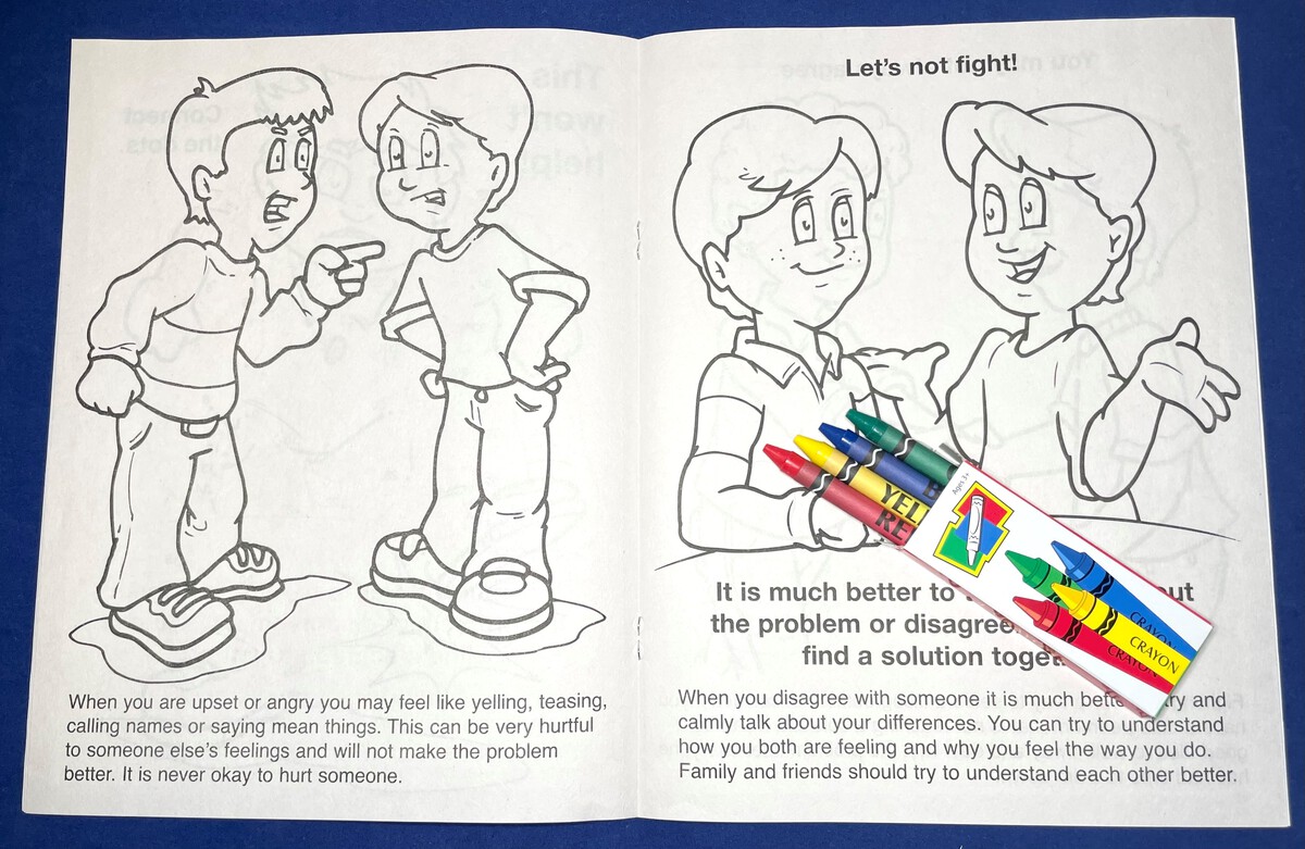 COLORING SET - How to Handle Stress and Conflict Coloring Book Fun Pack ...