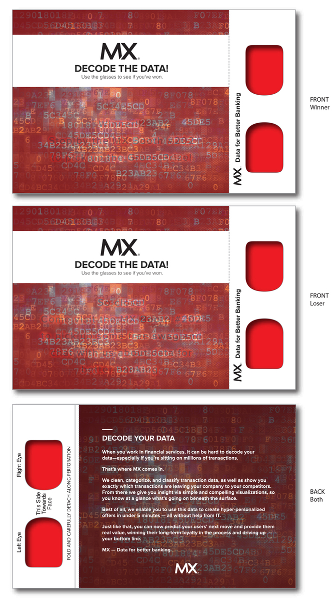 Decoder Greets Postcards - Red Decoder Lens - Custom Imprint - 02308 ...