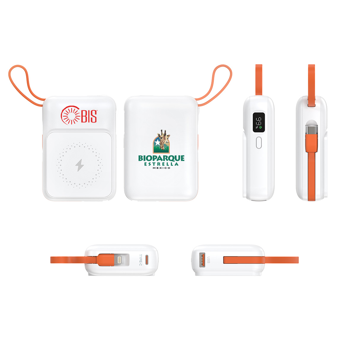 10000mAh MagSafe Wireless Power Bank with Built-In Type-C & Lightning ...