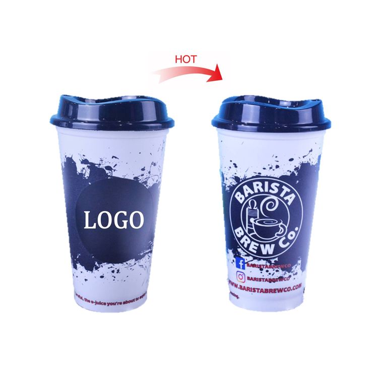 16oz. Heat Color Changing Plastic Cup With Lid - JZ3144 | Cereal City ...