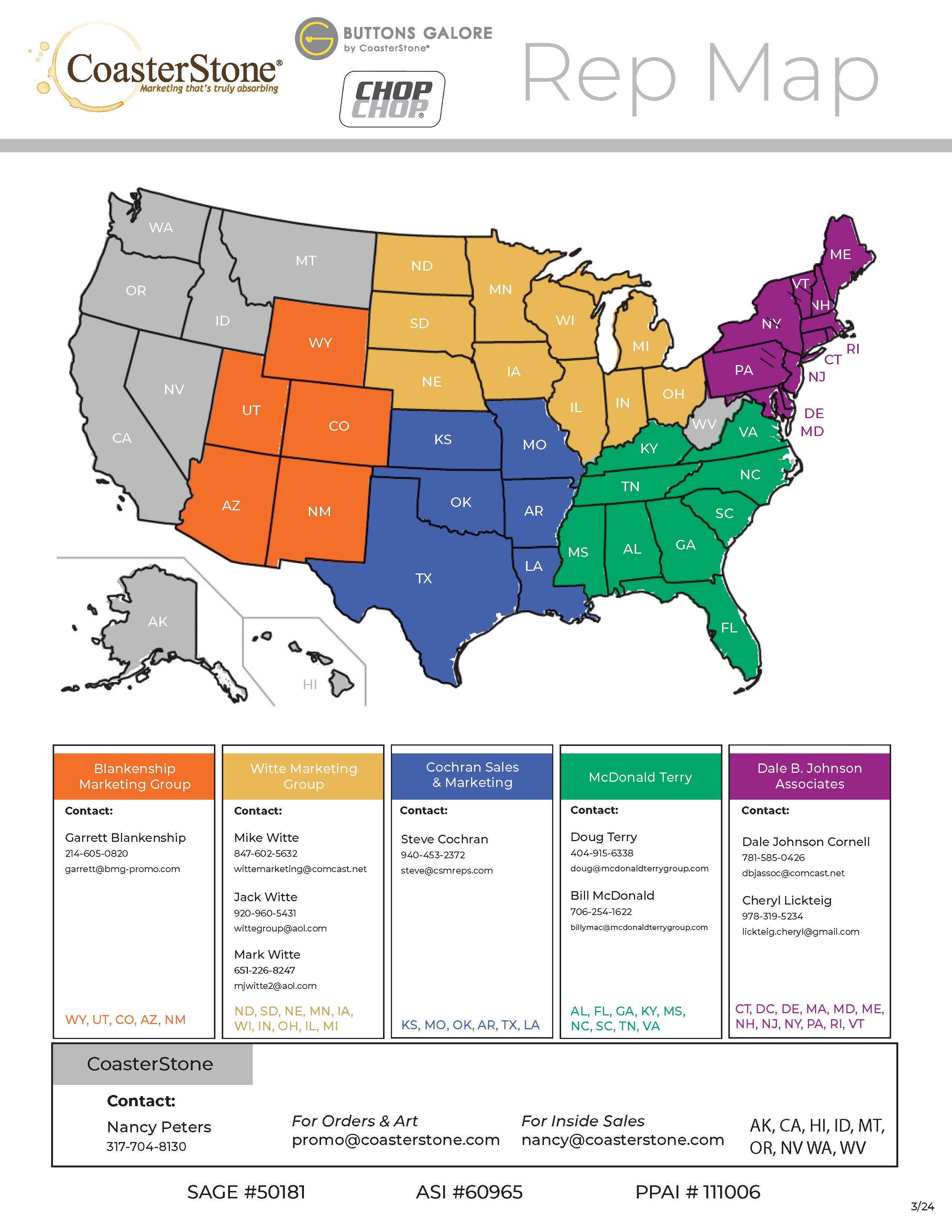 Multi-Line Reps | CoasterStone