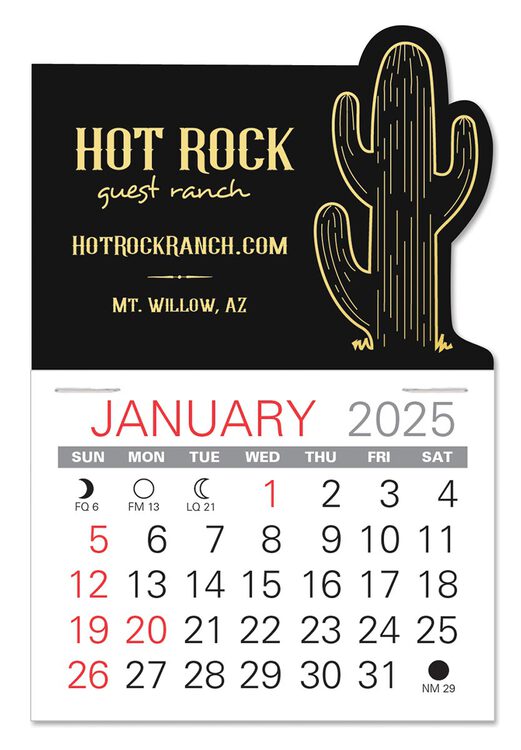 Stick Calendars | Custom Printed Sticky Adhesive Calendars with Your ...