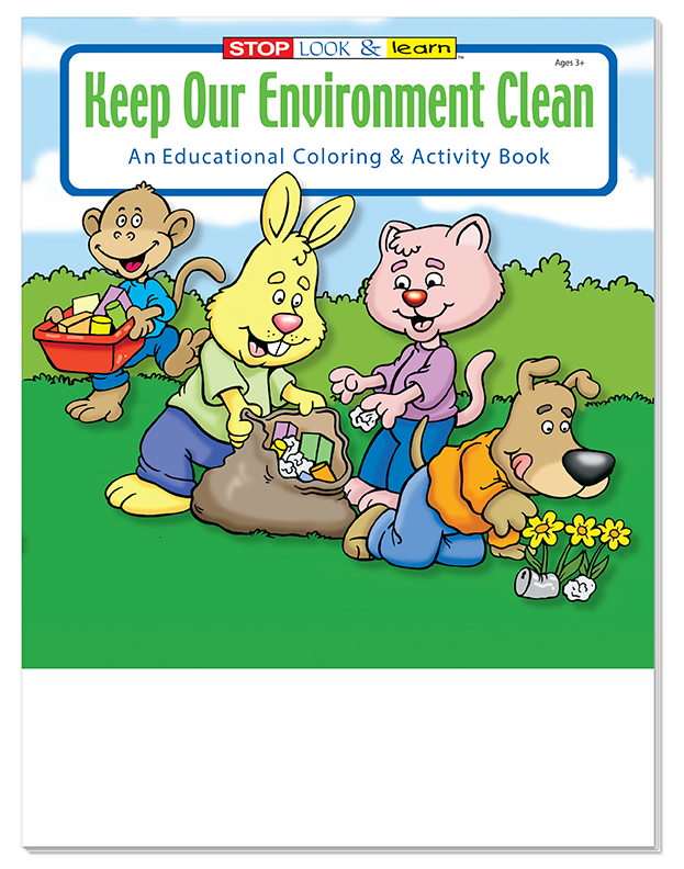 COLORING BOOK - Keep Our Environment Clean Coloring & Activity Book ...