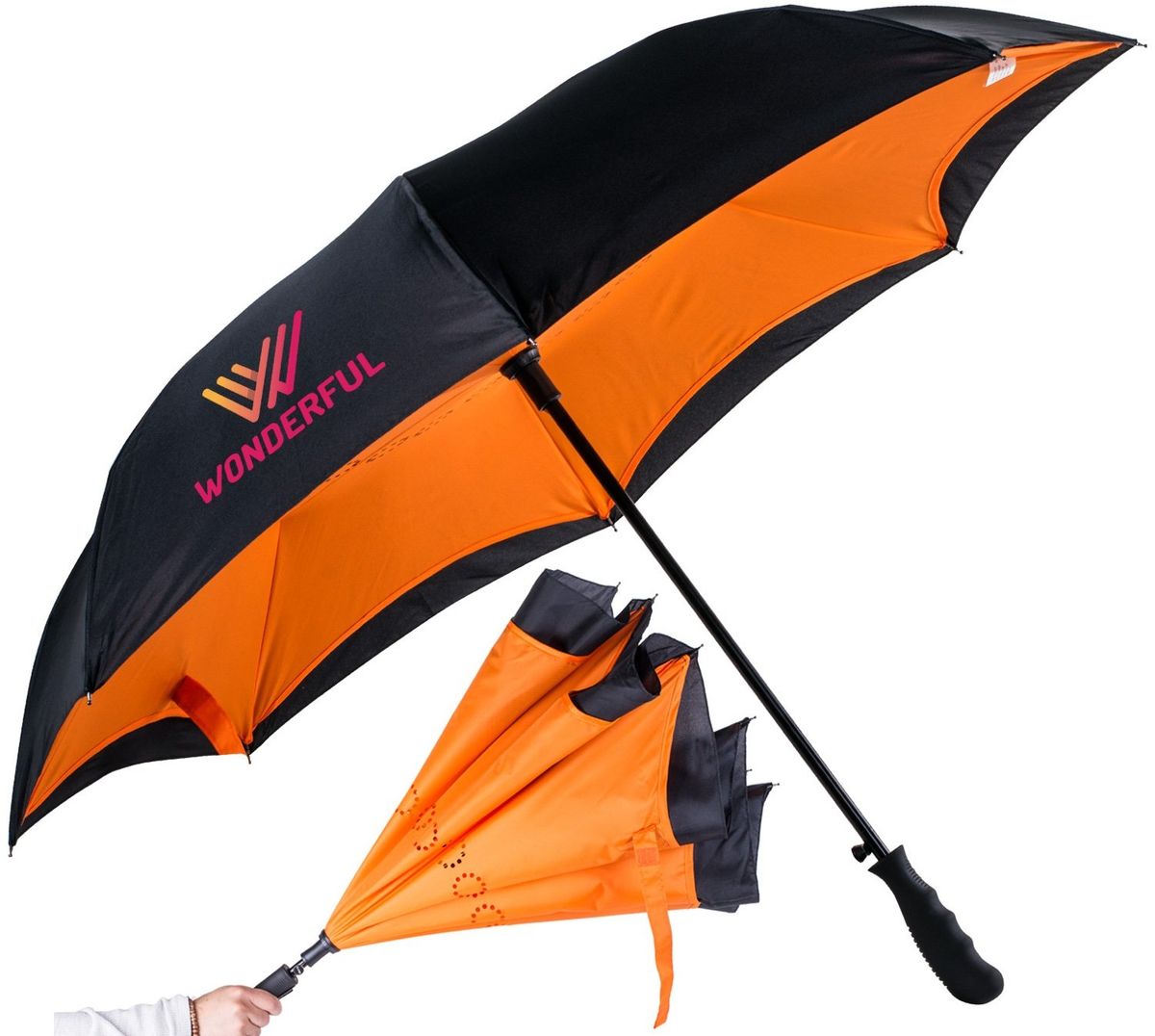 48 Inch Inverted Reverse Close, Automatic, Grip Handle, 13 Colors ...