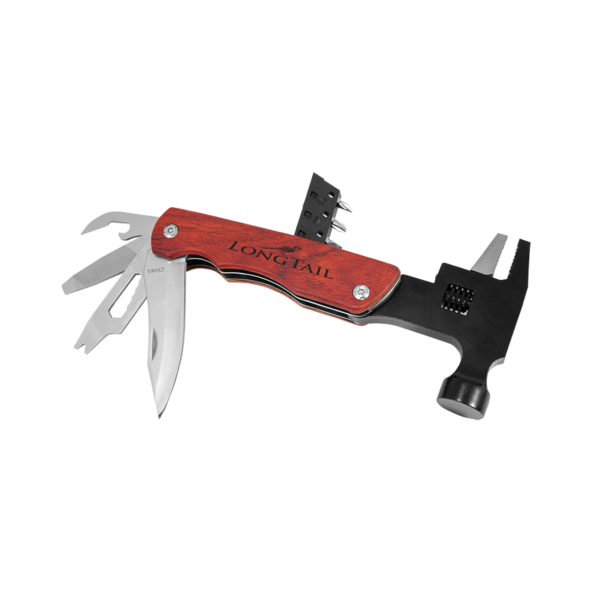 6 3/4" Hammer Multi-Tool with Wood Handle/Pouch - CGFT043 | The Brand ...