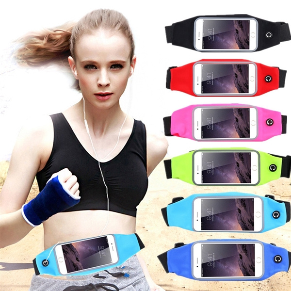 Elastic waterproof mobile phone fanny pack | Purely Promo | Santa ...