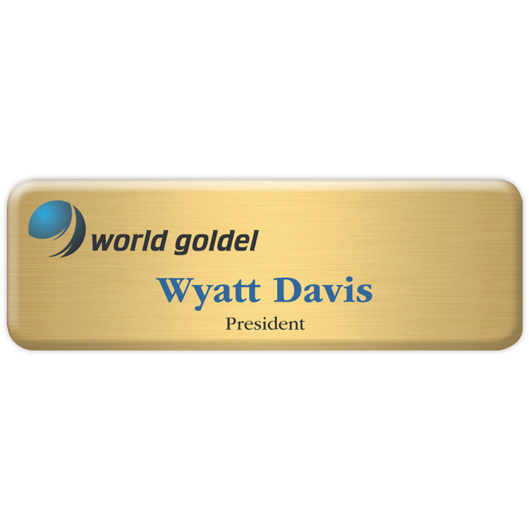 Aspen Name Badge (Custom sized between 0 and 3 sq. in.) - ASP03 ...