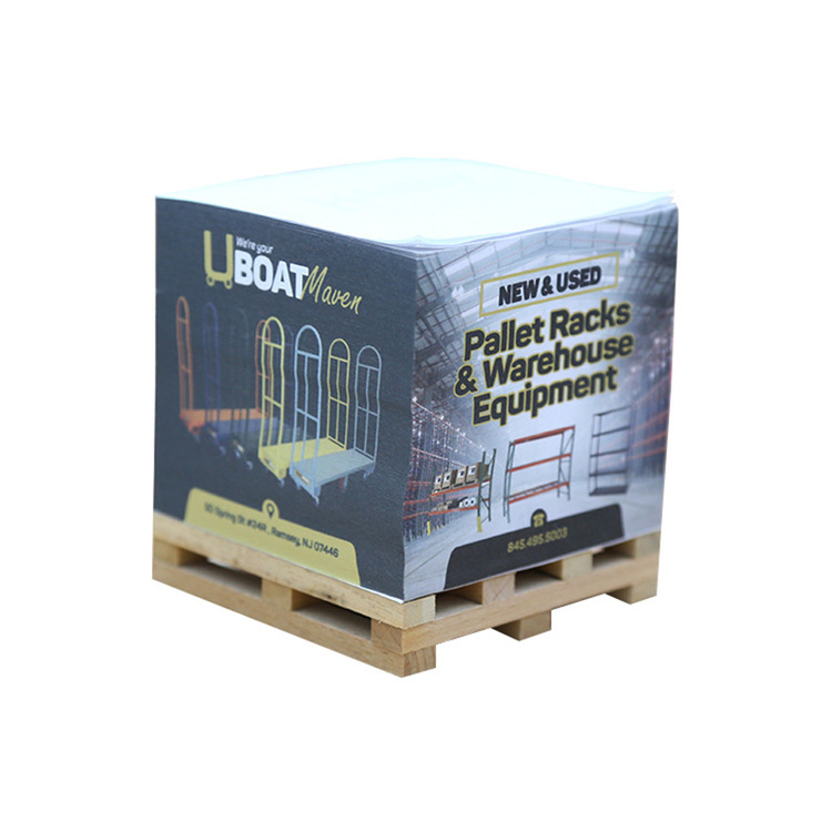 Wooden pallet Sticky Notes Cube - GDVM090 | MCMCC