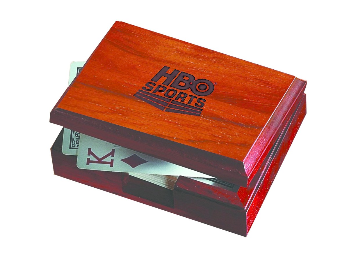Solid Wood Single Deck Playing Card Box - WCB | I-Mark Online