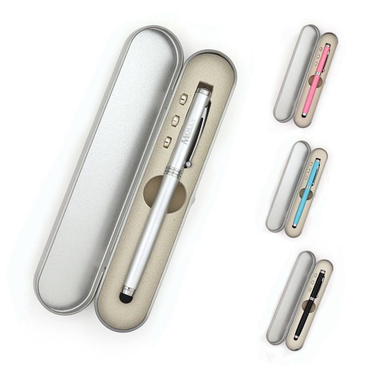 4-In-1 Metal Multifunction Pen W/ Gift Case - IPLM495D | MCS ...