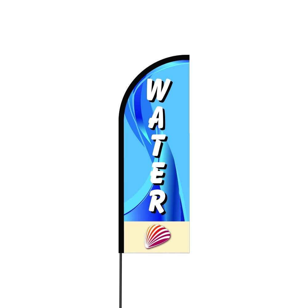 Water Flag Kit Hardware 17' Feet Feather Flag Sign Outdoor Banner - QS ...