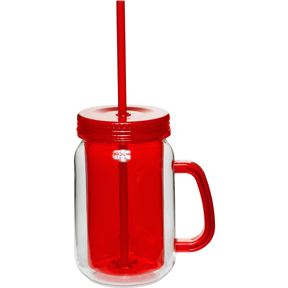 17 oz Double Wall Mason Jar with Handle - HA172 | RFG Line