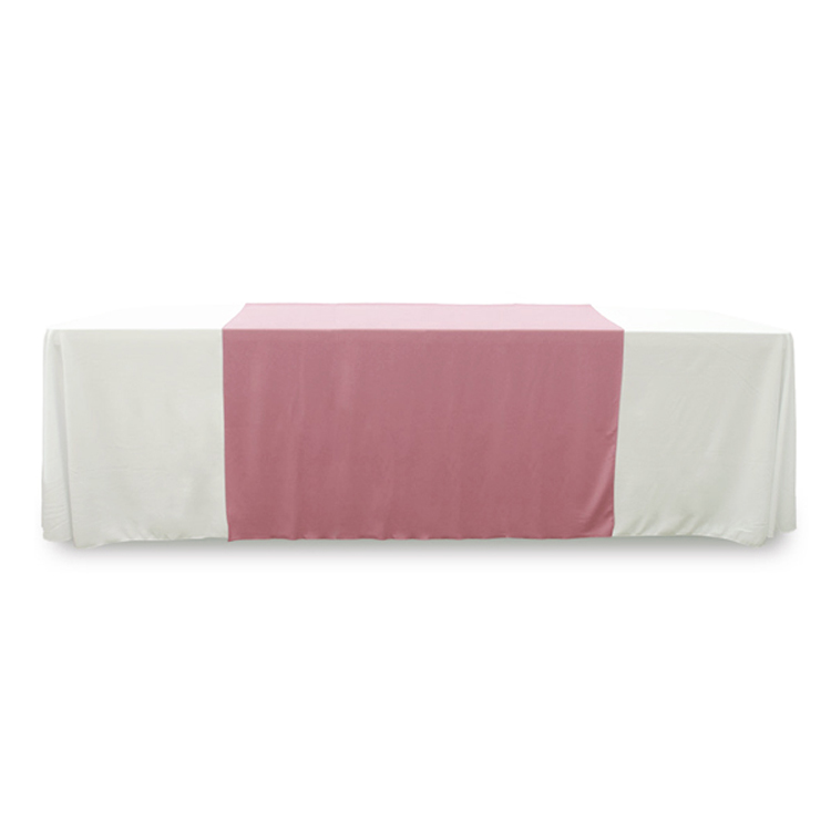 58 in. x 63 in. PolyKnit™ Table Runner (Blank) - TR-5863-B | LogoLinens