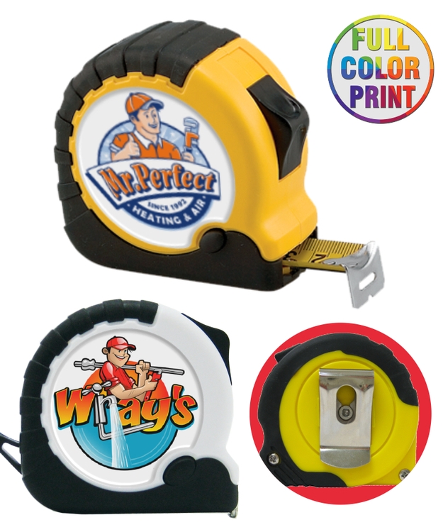 10' Tape Measure W/Belt Clip And Wrist Strap - DM297 | Branding Ideas ...