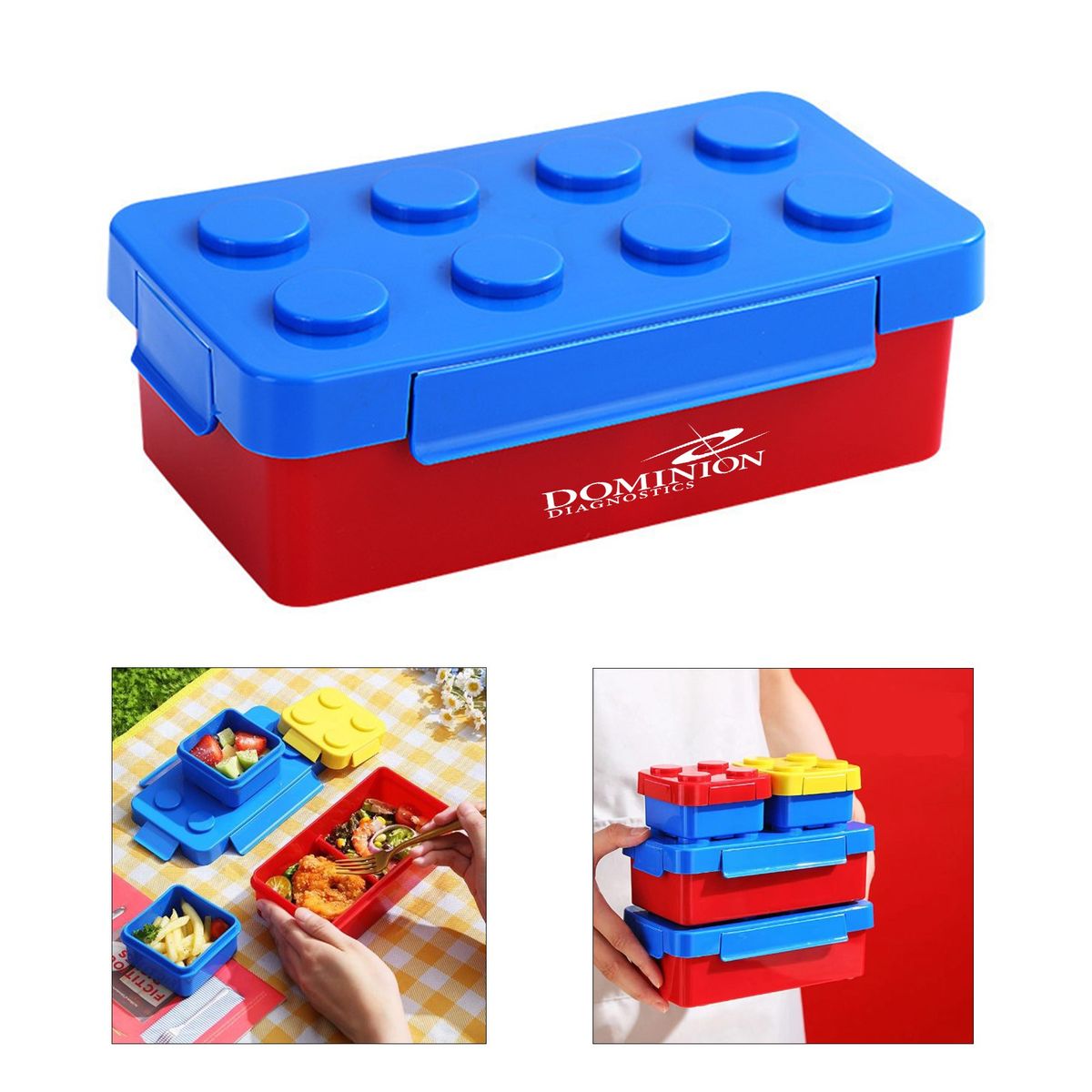 Building Block Stackable Lunch Box - TCS-1973 | MV Promotional Products