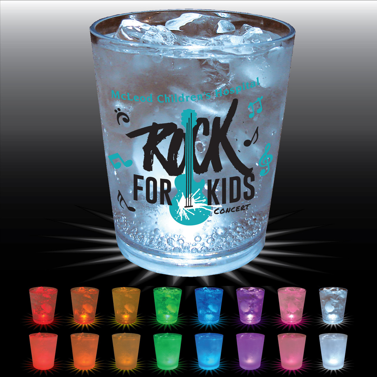 12oz Single Light Plastic Rocks Cup - BC12 | HOWW Promotional Products
