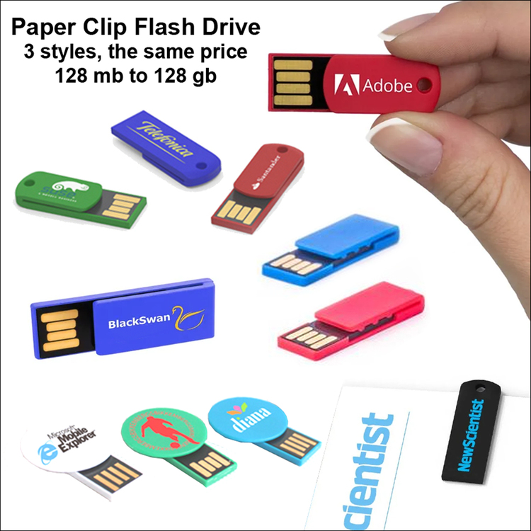 Paper Clip Flash Drive / USB - 2 GB No Extra Tariff - PAPERCLIP-005-2GB ...