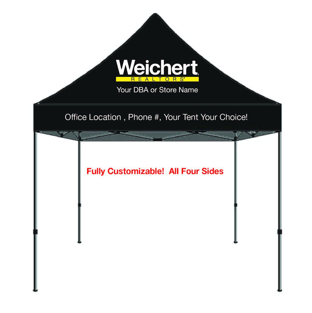Outdoor Event Tent 10'x10' - Full-Color Dye Sublimation - W268 | Weichert
