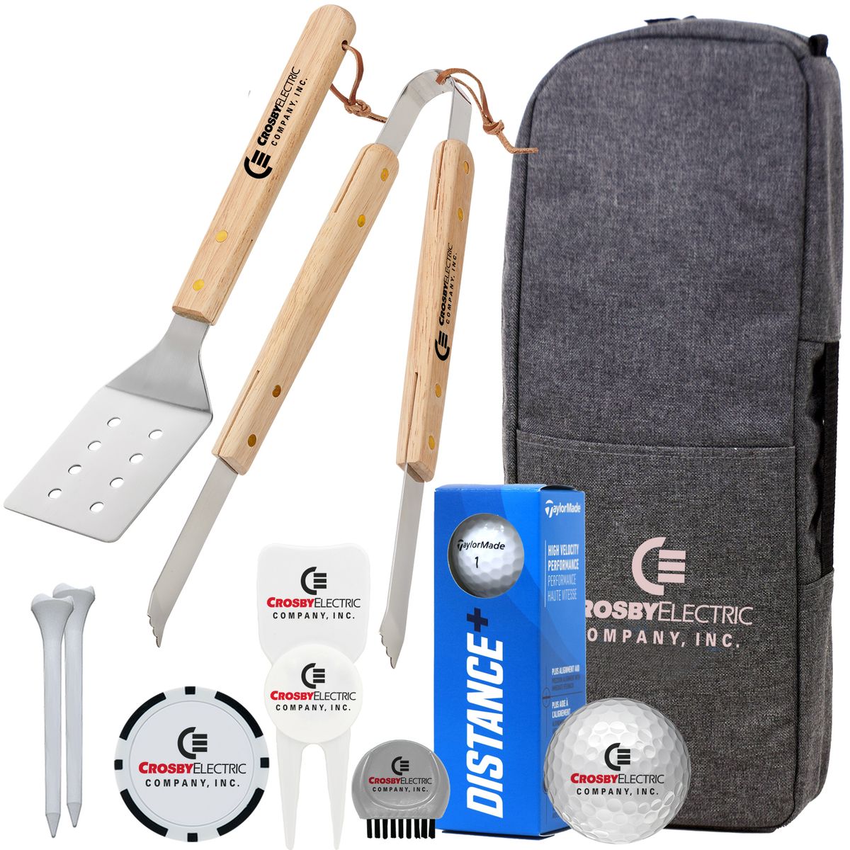 BBQ & Beverages Golf Kit with TaylorMade Distance Plus Golf Balls ...