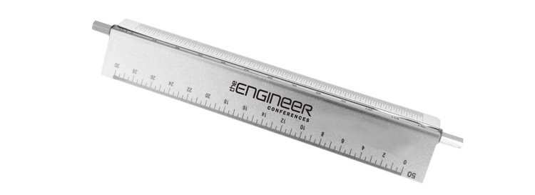 6" Select-A-Scale (TM) Engineer Drafting Ruler - 7507 | Alumicolor