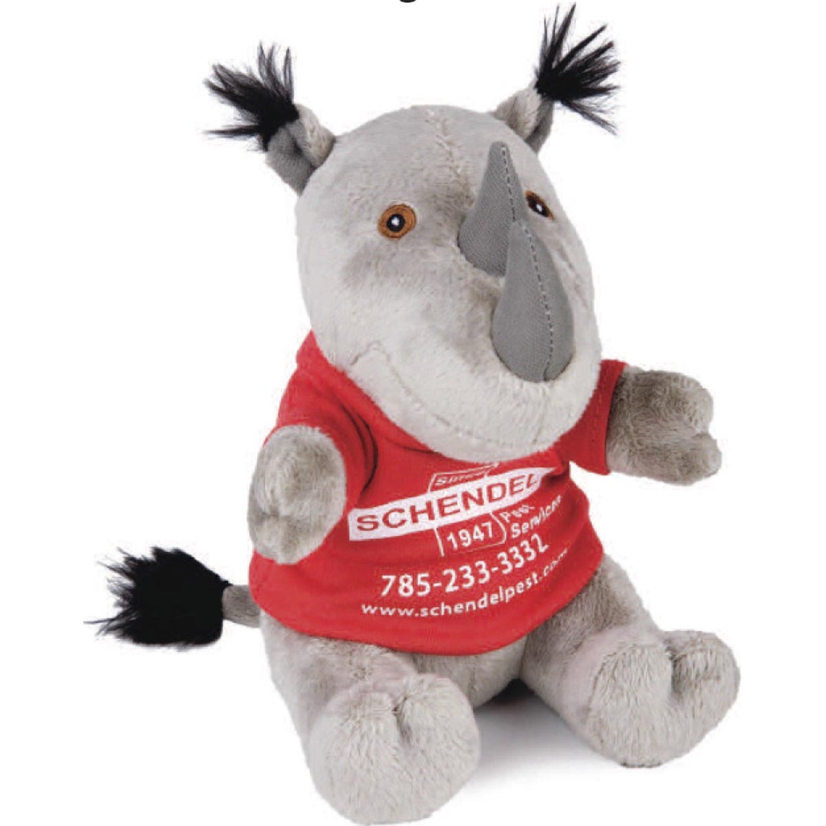 Super Soft Stuffed Animal- Rhino - 8"SSRhino | Curto Toy