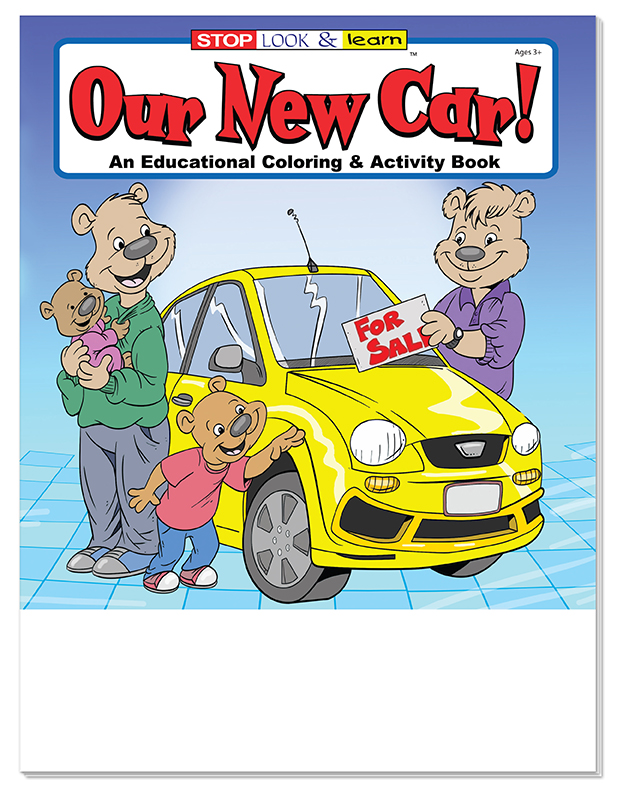 COLORING BOOK - Our New Car! Coloring & Activity Book - 0574 | Coloring ...