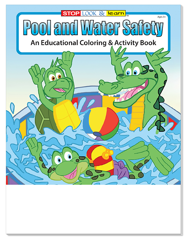 COLORING BOOK - Pool and Water Safety Coloring & Activity Book - 0296 ...